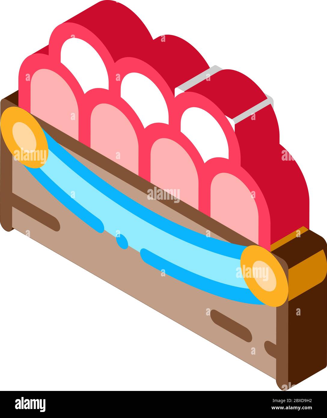 Lodge Spectators Isometric Icon Vector Illustration Stock Vector Image ...