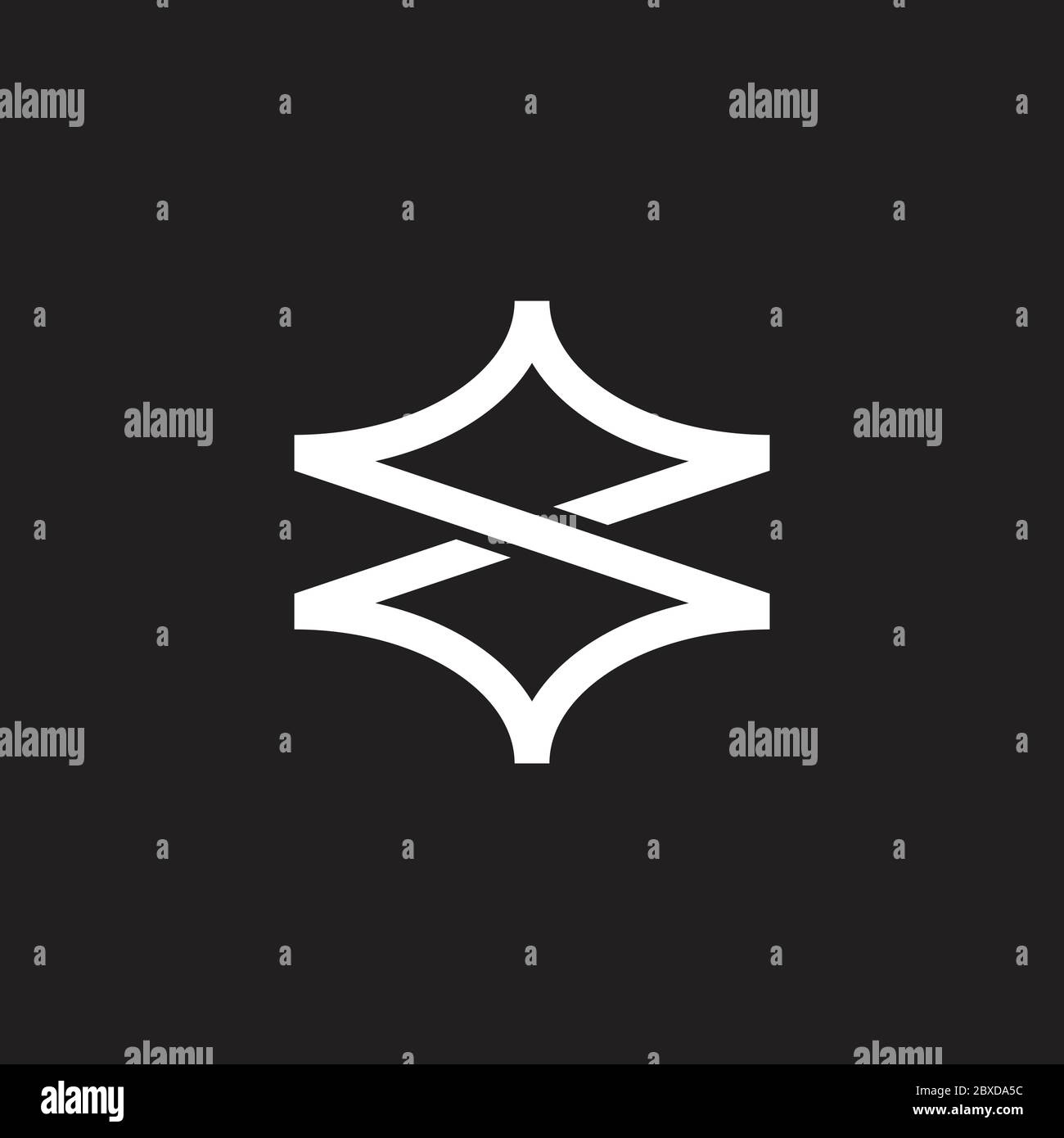 infinity line geometric design simple symbol logo vector Stock Vector ...