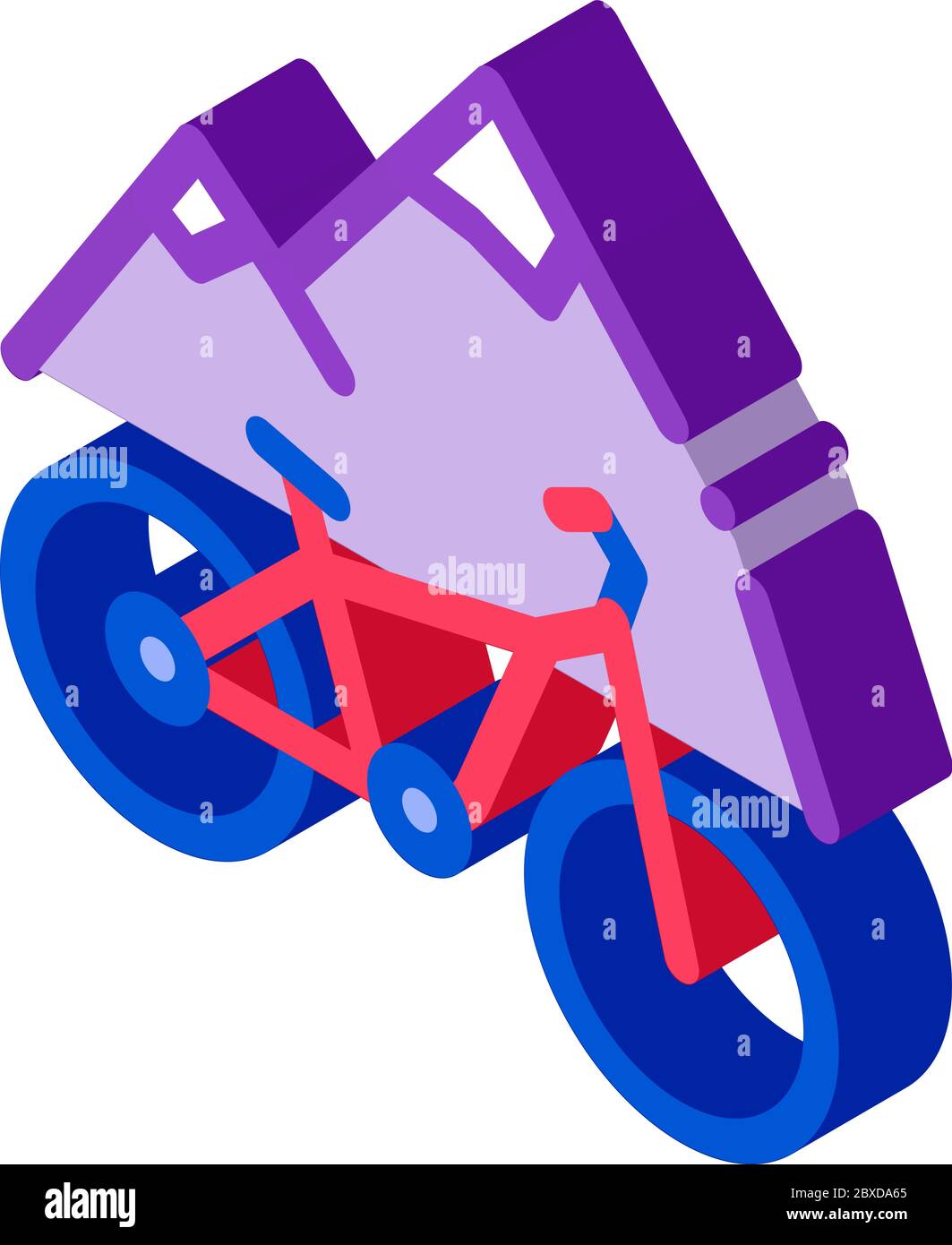 Mountain Bike Isometric Icon Vector Illustration Stock Vector Image ...