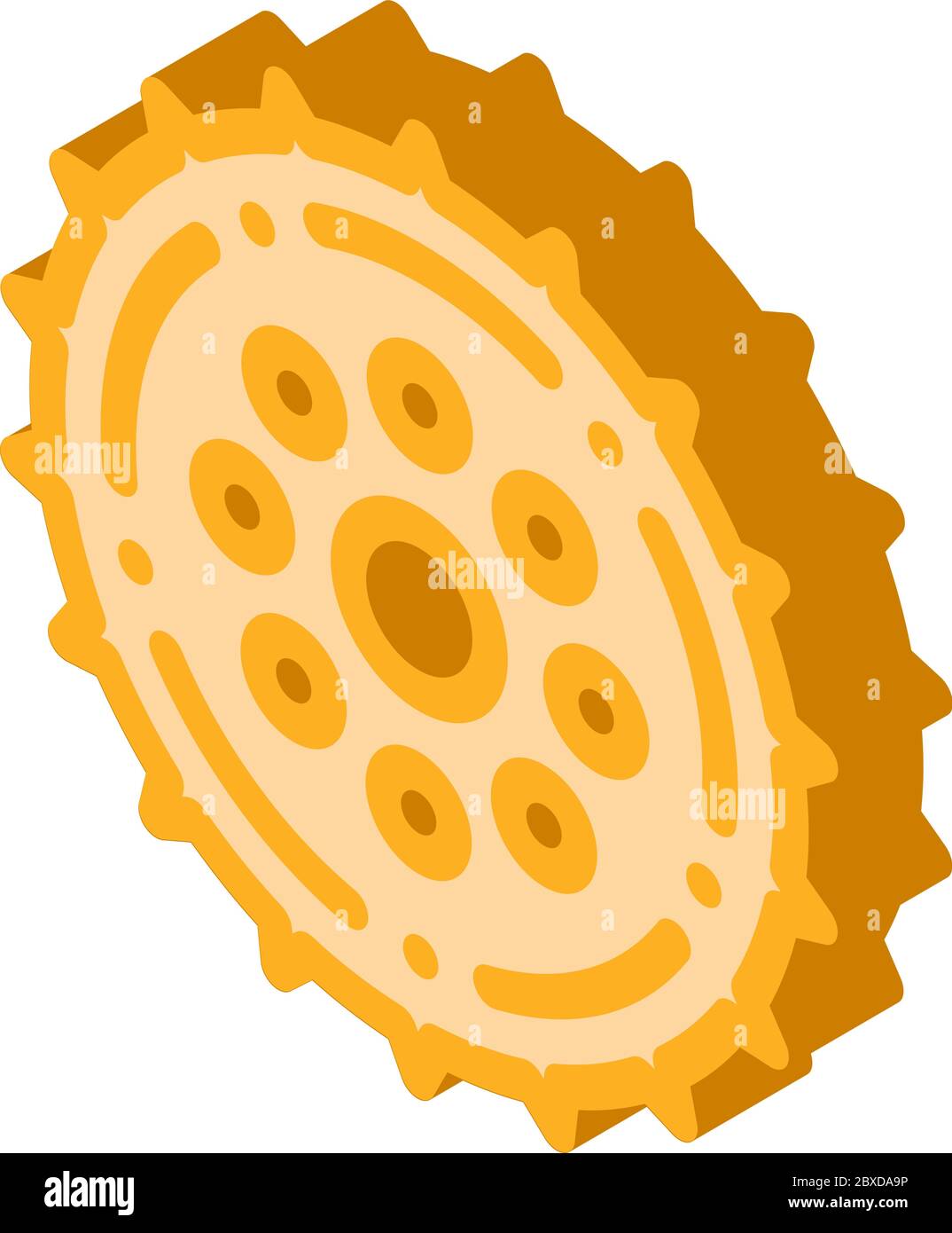 Bicycle Connecting Rod Isometric Icon Vector Illustration Stock Vector ...