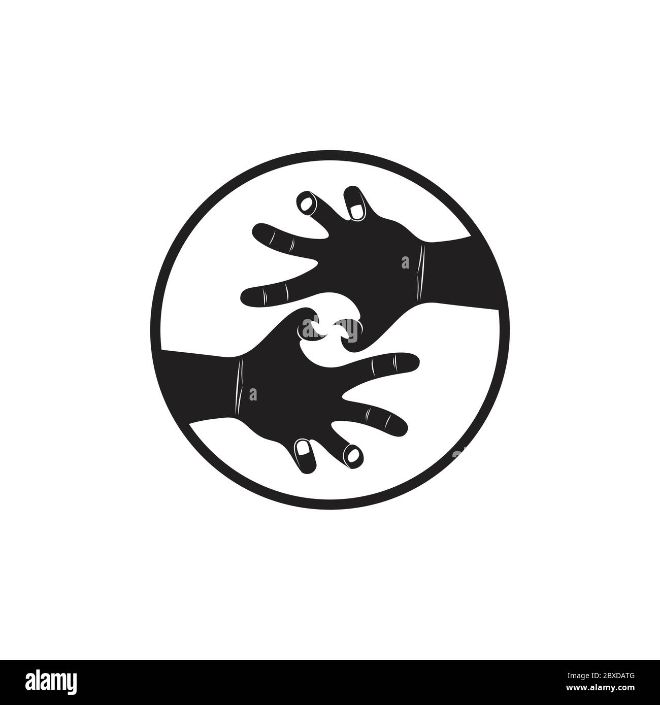 Heart finger tattoo Stock Vector Images - Alamy