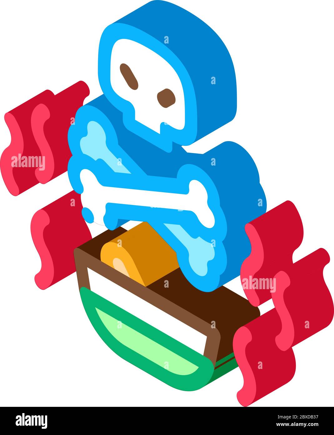 Deadly Poison Isometric Icon Vector Illustration Stock Vector Image ...