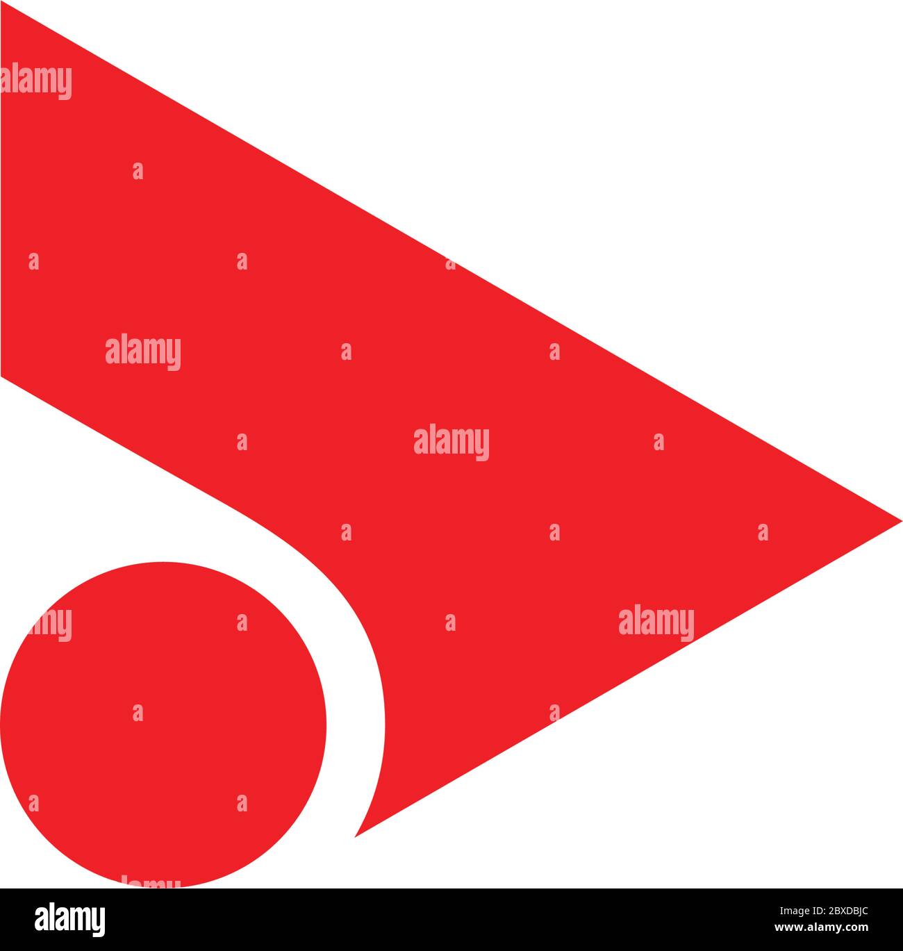 letter d arrow triangle dot geometric logo vector Stock Vector Image ...