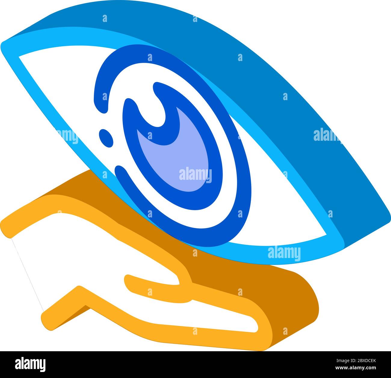 Vision Support Isometric Icon Vector Illustration Stock Vector Image ...