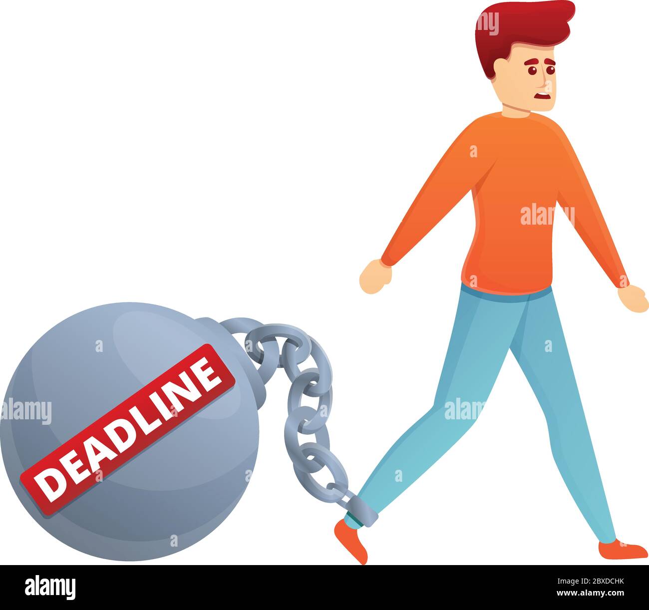 Bondage woman chain Stock Vector Images - Alamy