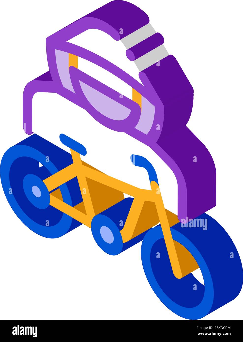 Bike Theft Isometric Icon Vector Illustration Stock Vector Image & Art ...