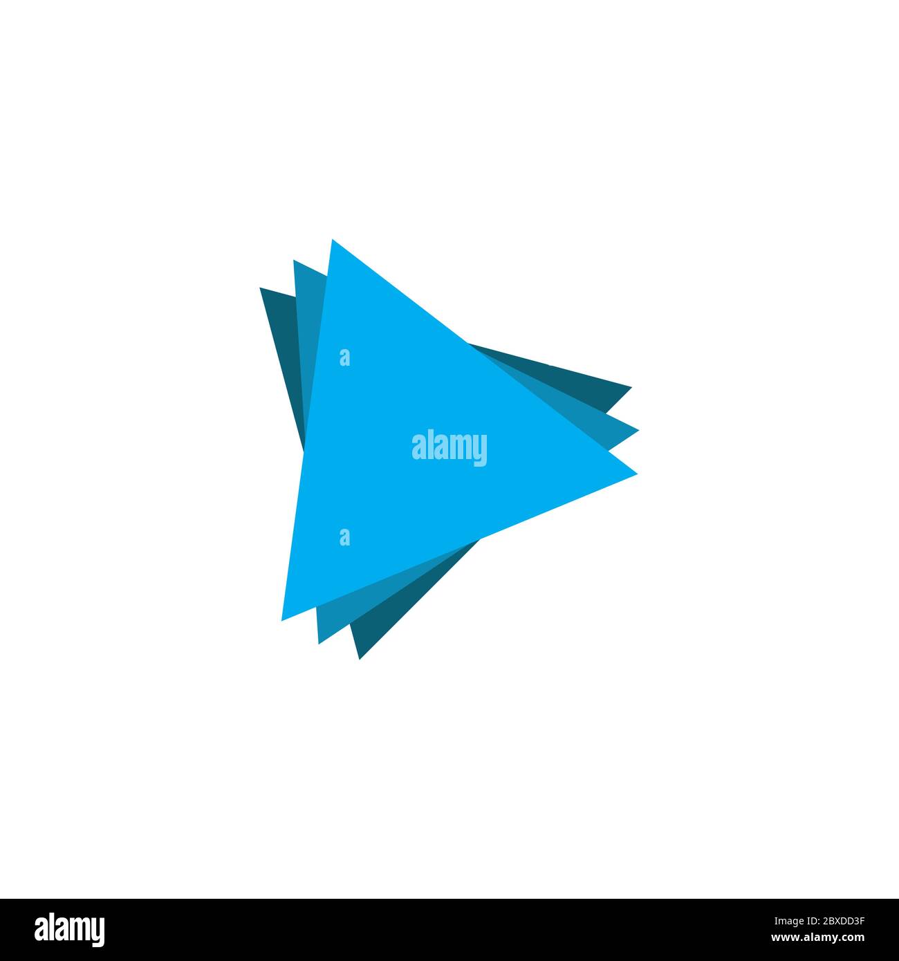 triangle circle 3d motion logo vector Stock Vector Image & Art - Alamy