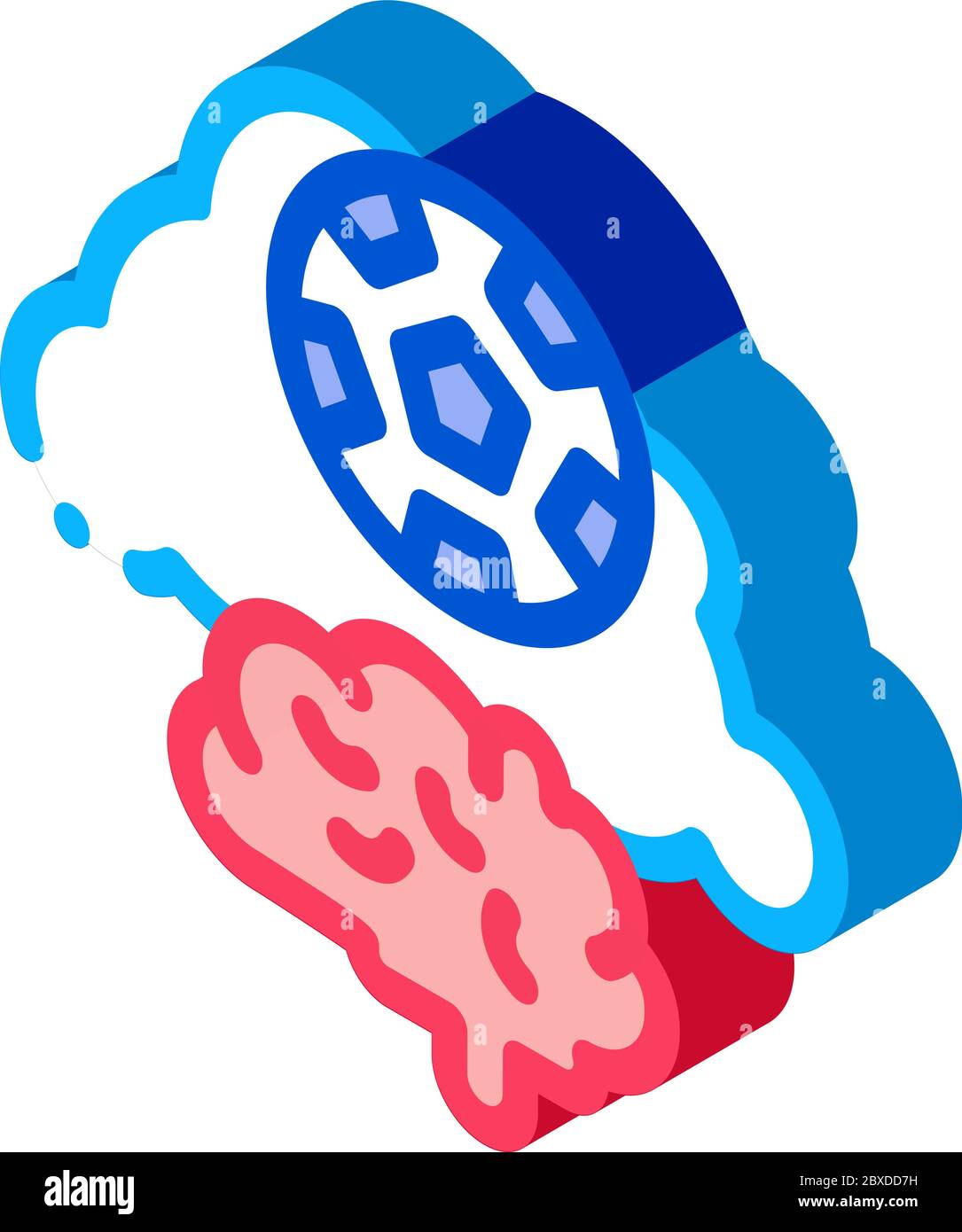 Thoughts about Football Icon Vector Illustration Stock Vector Image ...