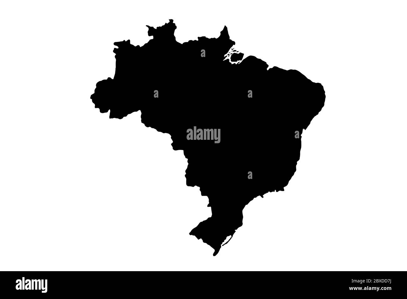 Brazil map with gray tone on white background,illustration,textured ...