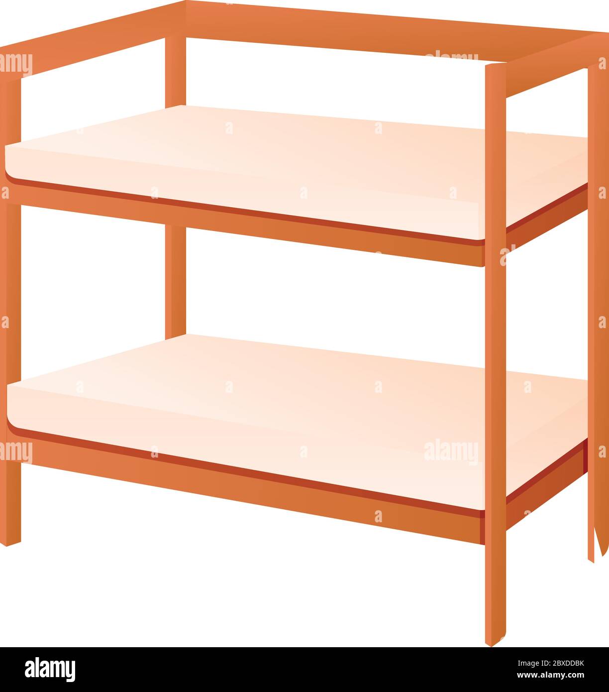 Rest bunk bed icon. Cartoon of rest bunk bed vector icon for web design ...