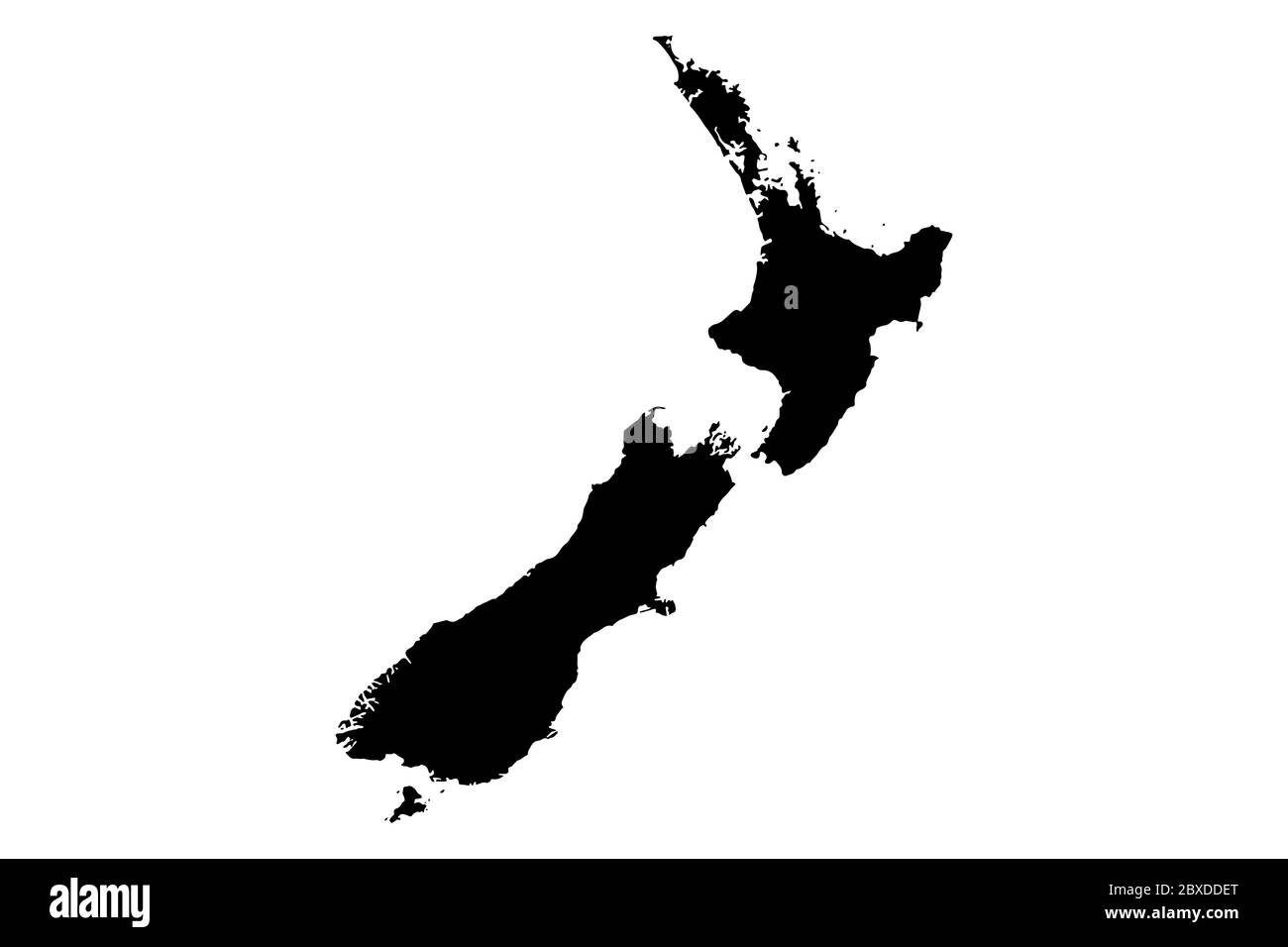 New Zealand map with gray tone on white background,illustration ...