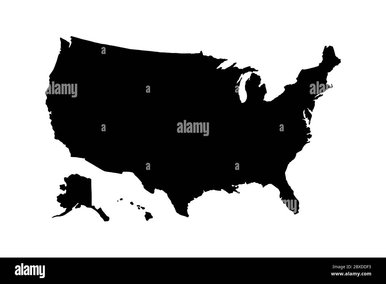 USA map with gray tone on white background,illustration,textured ...