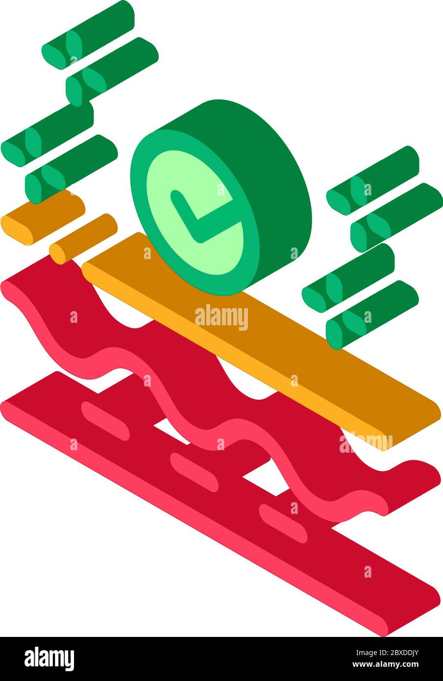 skin restoration isometric icon vector illustration Stock Vector Image ...