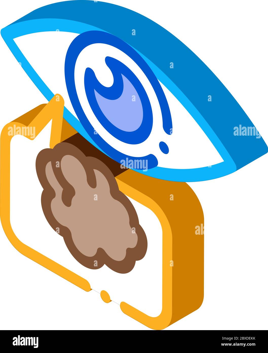 Poor Eyesight Isometric Icon Vector Illustration Stock Vector Image ...