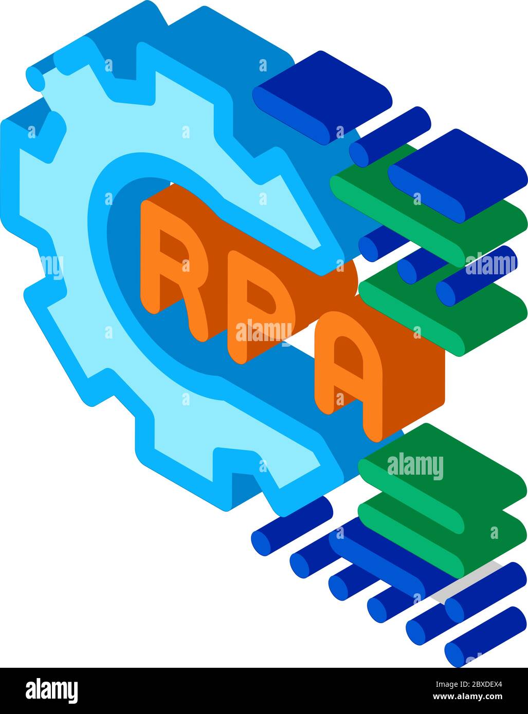 rpa settings isometric icon vector illustration Stock Vector Image ...