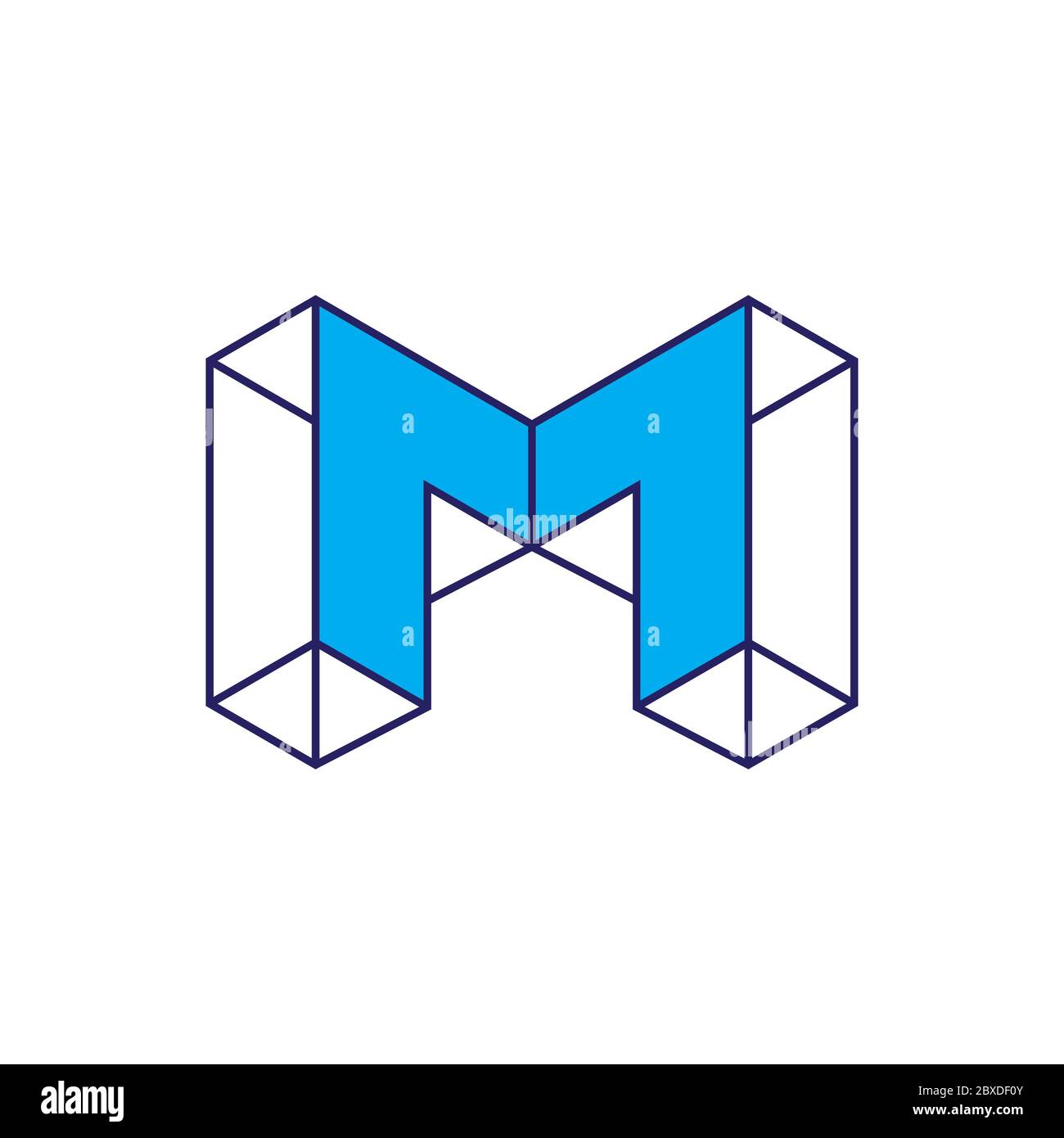 3d Letter M Drawing