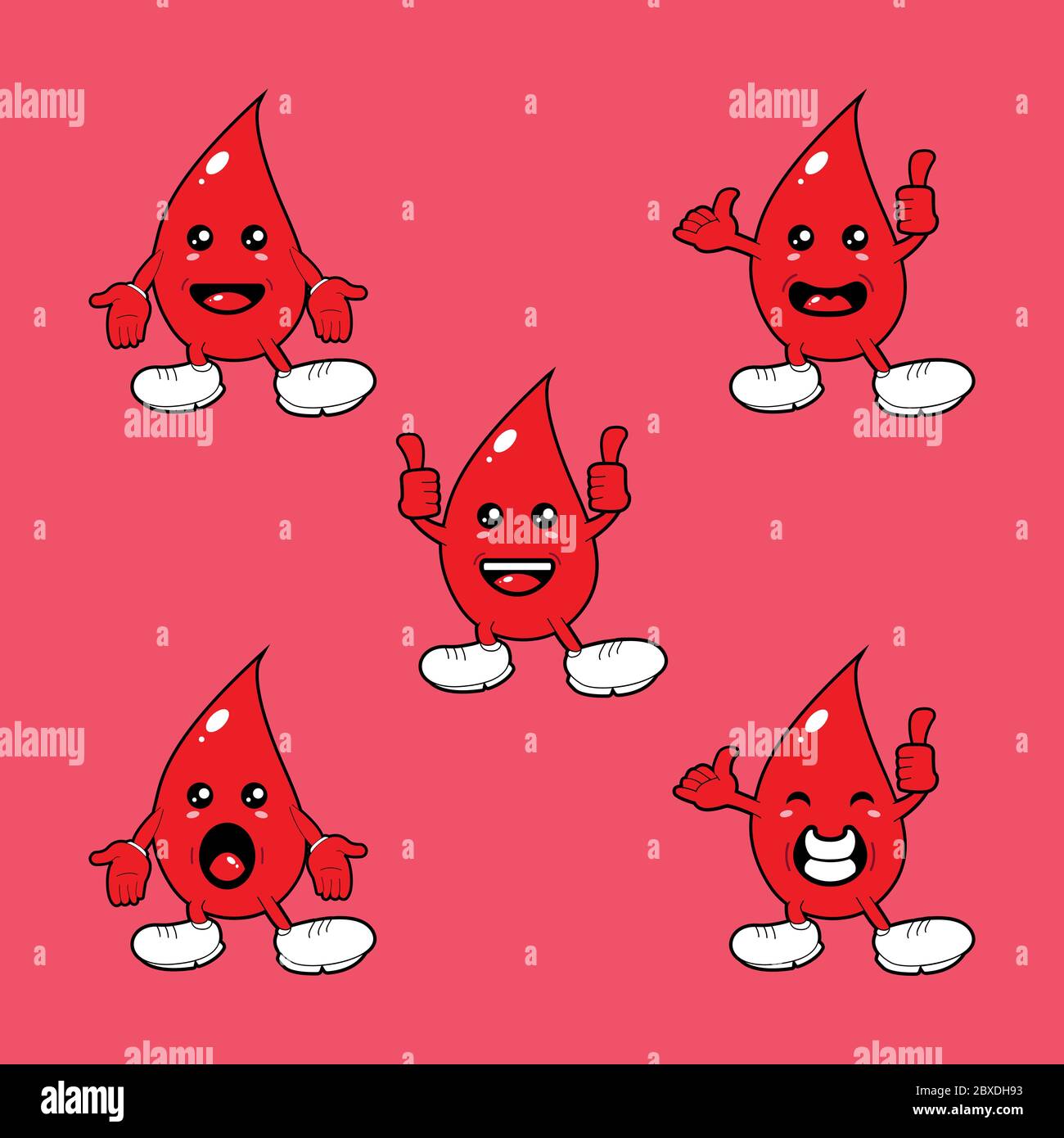 This illustration depicts a blood mascot. This illustration is intended ...