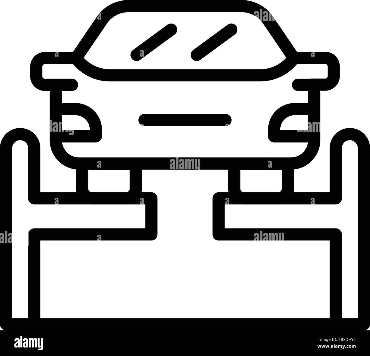 Car service station auto standing Cut Out Stock Images & Pictures - Alamy