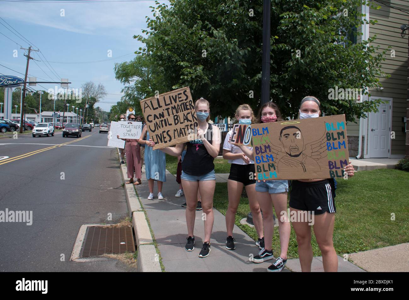 06 June 2020 - Newtown, Pennsylvania, USA - BLM, Black Lives Matter ...