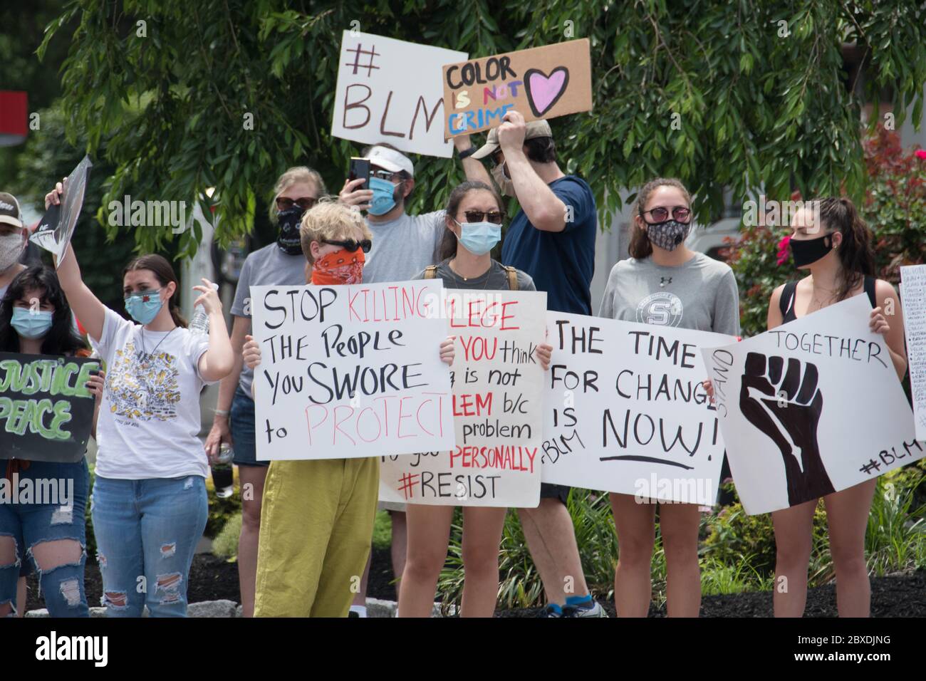 06 June 2020 - Newtown, Pennsylvania, USA - BLM, Black Lives Matter ...