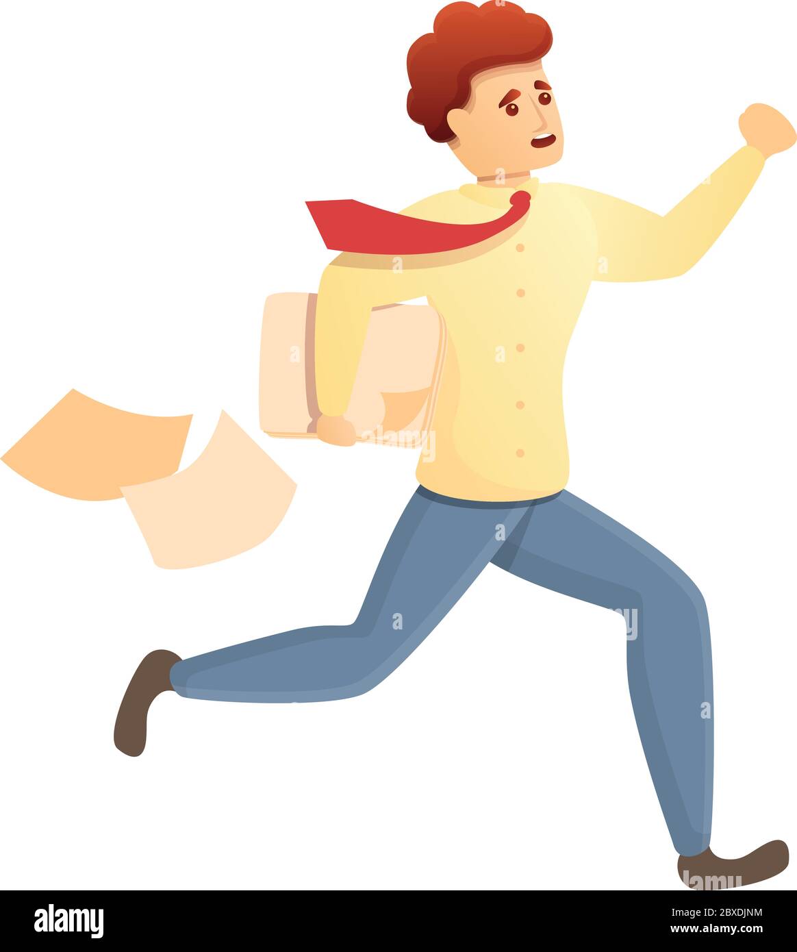 Running worker icon. Cartoon of running worker vector icon for web ...