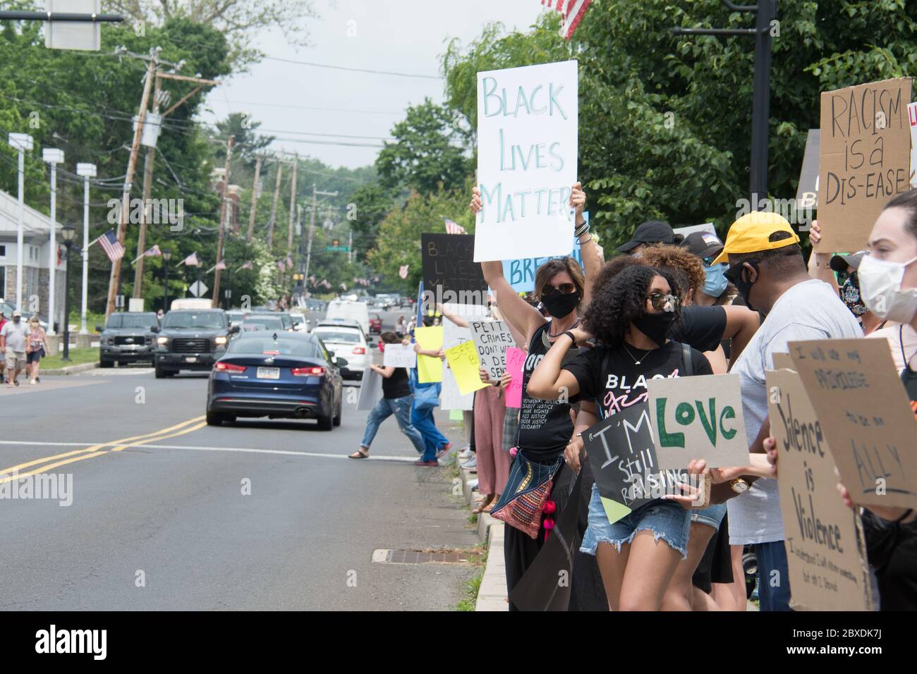 06 June 2020 - Newtown, Pennsylvania, USA - BLM, Black Lives Matter ...