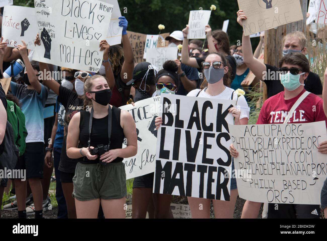 06 June 2020 - Newtown, Pennsylvania, USA - BLM, Black Lives Matter ...