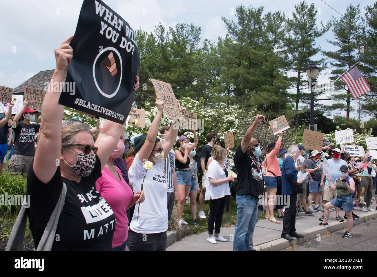 06 June 2020 - Newtown, Pennsylvania, USA - BLM, Black Lives Matter ...
