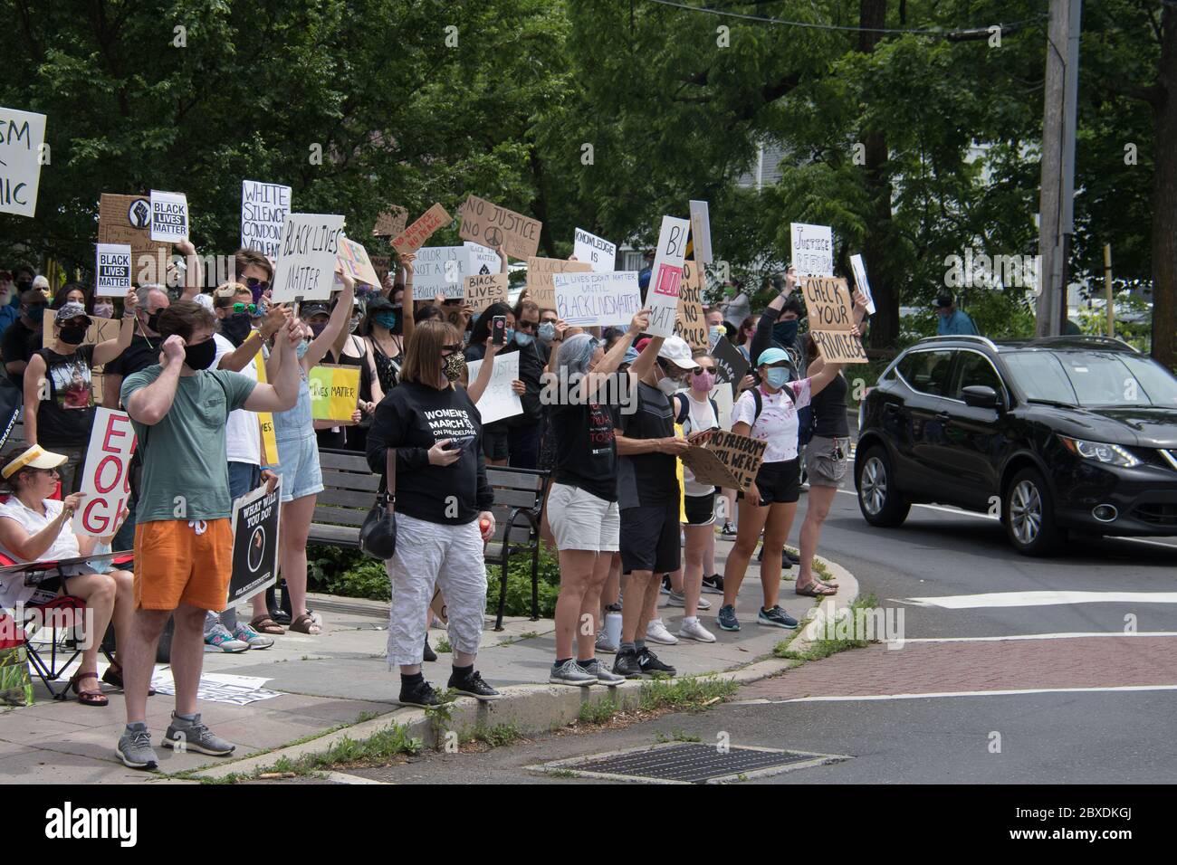 06 June 2020 - Newtown, Pennsylvania, USA - BLM, Black Lives Matter ...