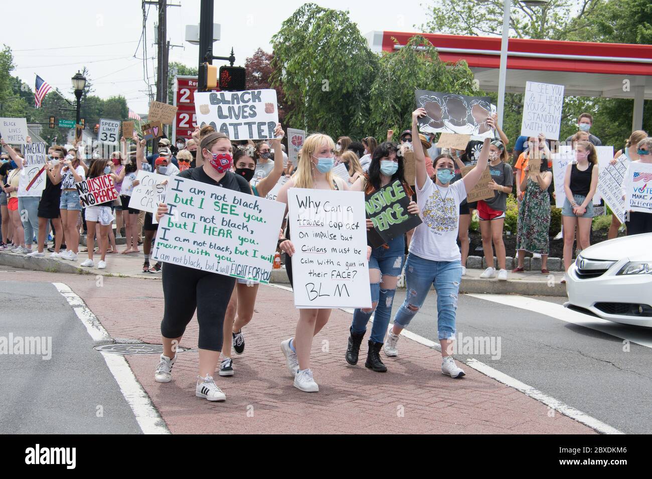 06 June 2020 - Newtown, Pennsylvania, USA - BLM, Black Lives Matter ...