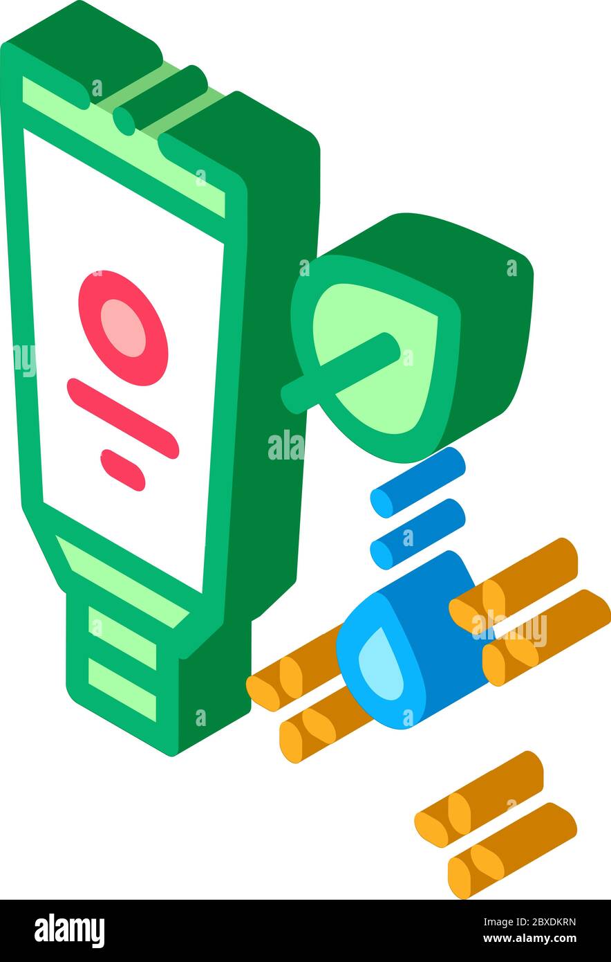 nutritious cream isometric icon vector illustration Stock Vector Image ...