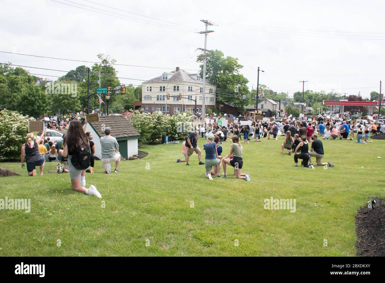 06 June 2020 - Newtown, Pennsylvania, USA - BLM, Black Lives Matter ...