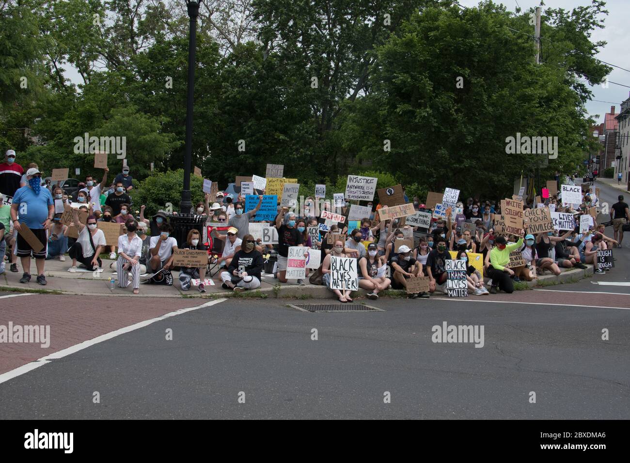 06 June 2020 - Newtown, Pennsylvania, USA - BLM, Black Lives Matter ...