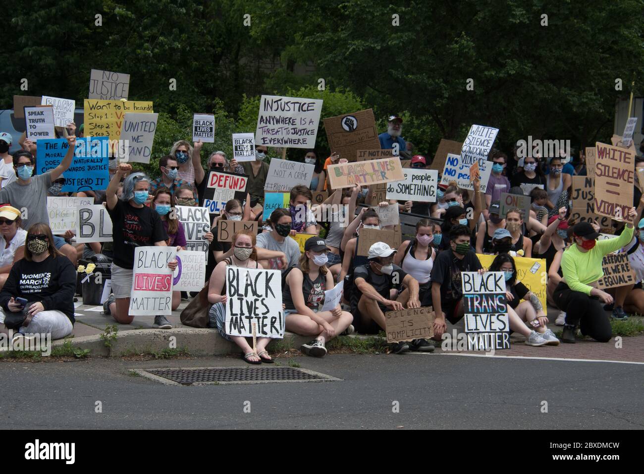 06 June 2020 - Newtown, Pennsylvania, USA - BLM, Black Lives Matter ...