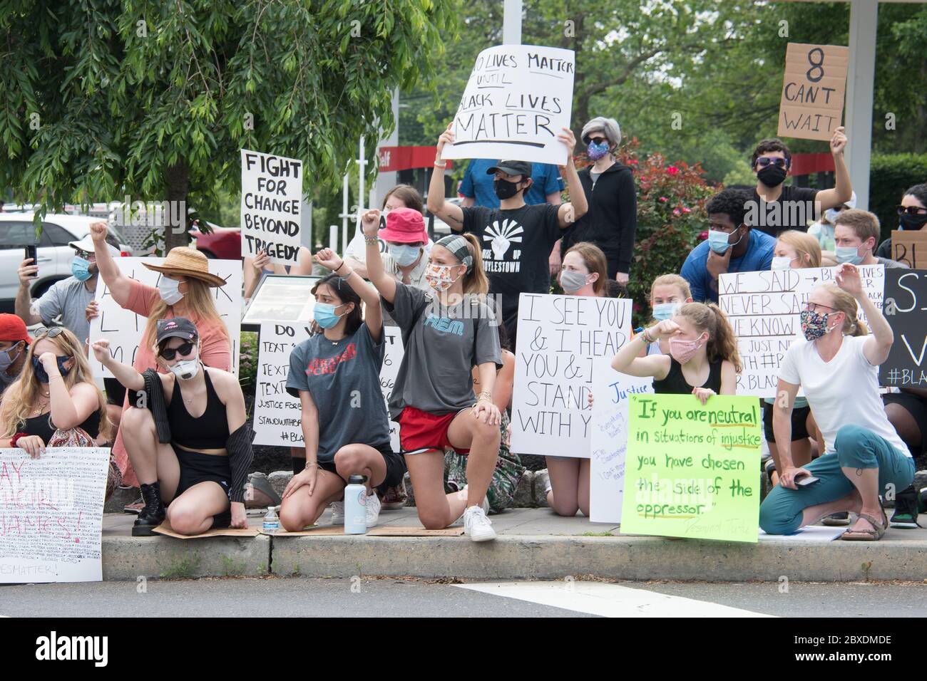 06 June 2020 - Newtown, Pennsylvania, USA - BLM, Black Lives Matter ...