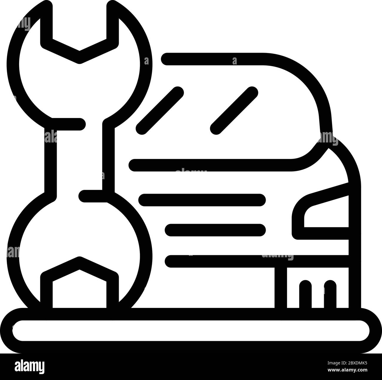 Car in fix repair icon, outline style Stock Vector Image & Art - Alamy