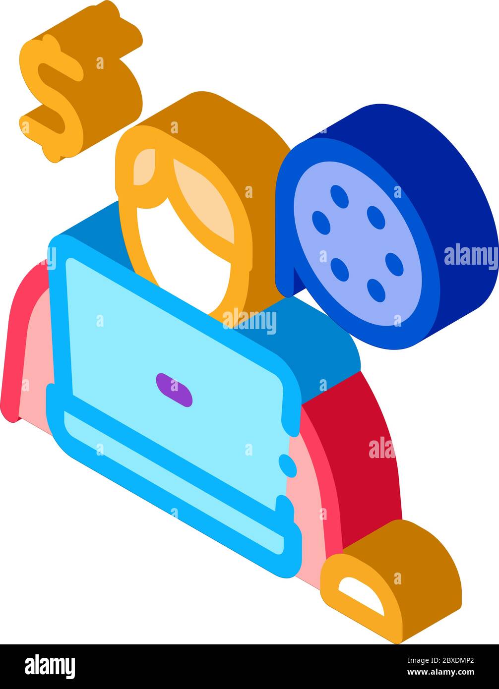 disc sales isometric icon vector illustration Stock Vector Image & Art ...