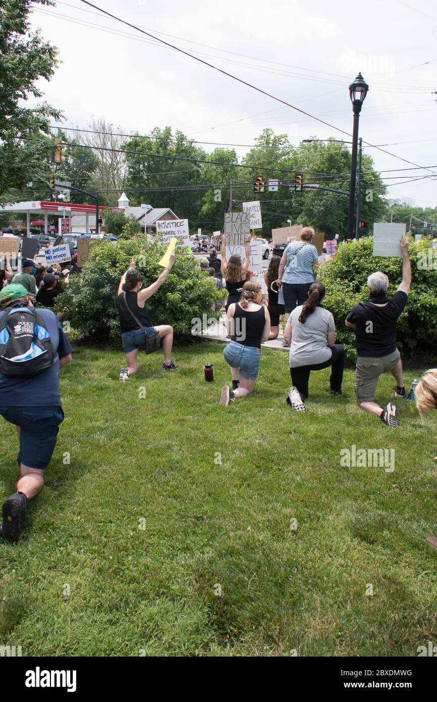 06 June 2020 - Newtown, Pennsylvania, USA - BLM, Black Lives Matter ...