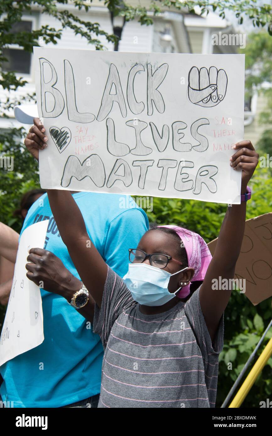 06 June 2020 - Newtown, Pennsylvania, USA - BLM, Black Lives Matter ...