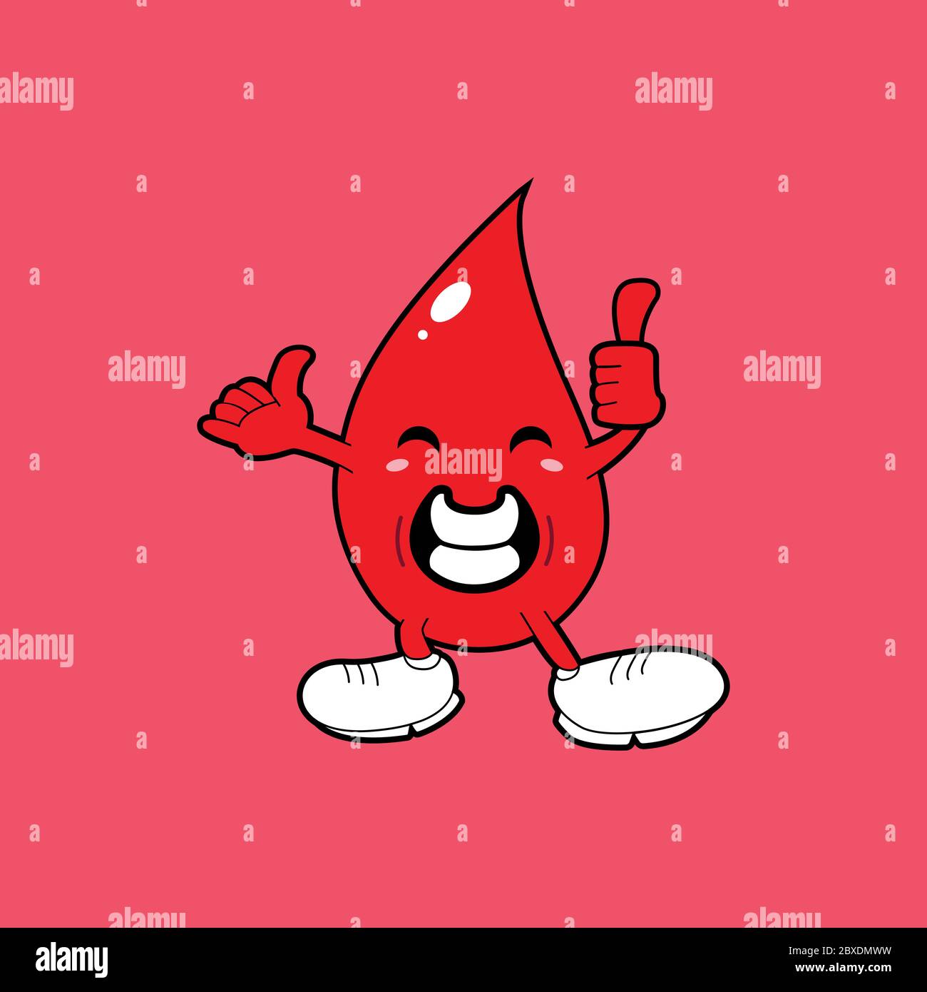 This illustration depicts a blood mascot. This illustration is intended ...
