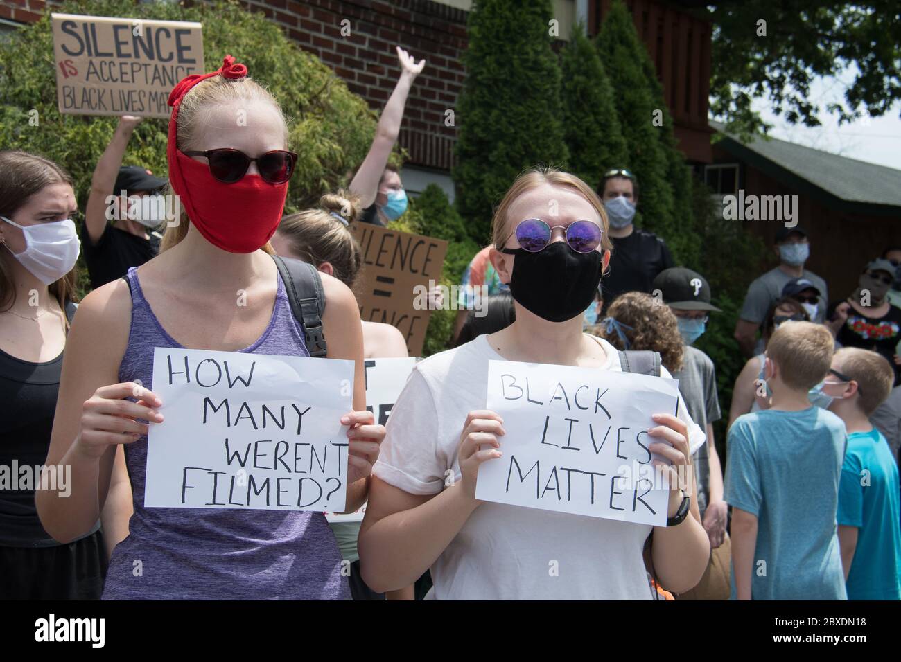 06 June 2020 - Newtown, Pennsylvania, USA - BLM, Black Lives Matter ...