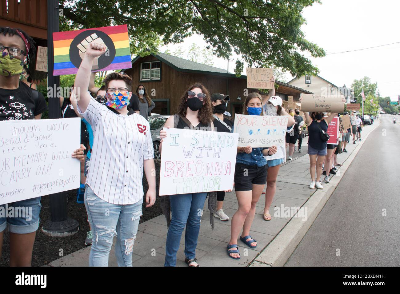 06 June 2020 - Newtown, Pennsylvania, USA - BLM, Black Lives Matter ...