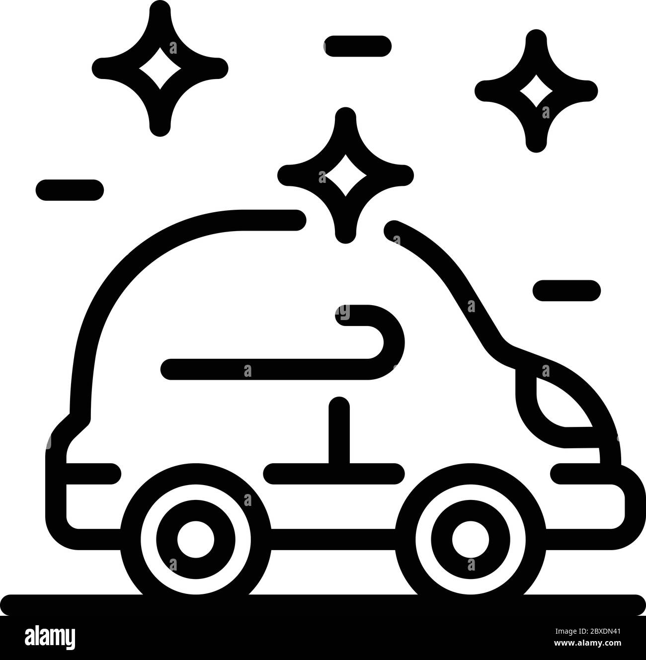 Clean car after washing icon, outline style Stock Vector Image & Art ...