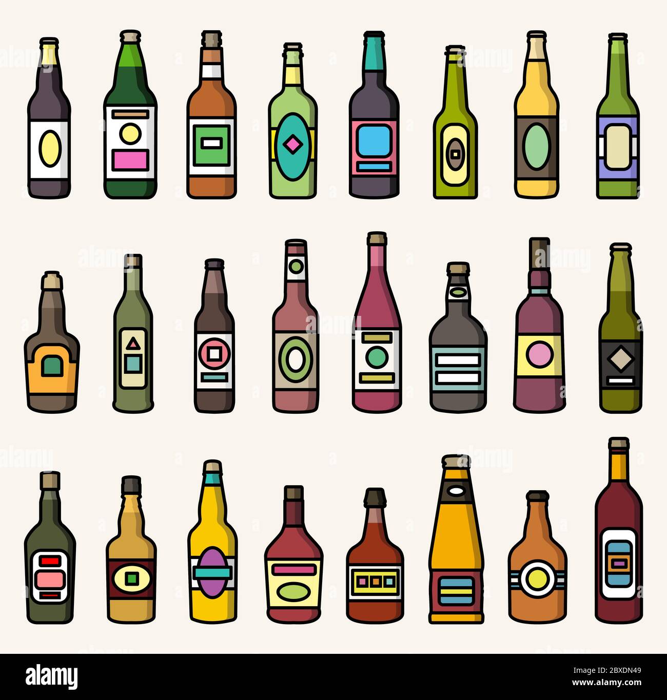 Colorful Alcoholic Drinks