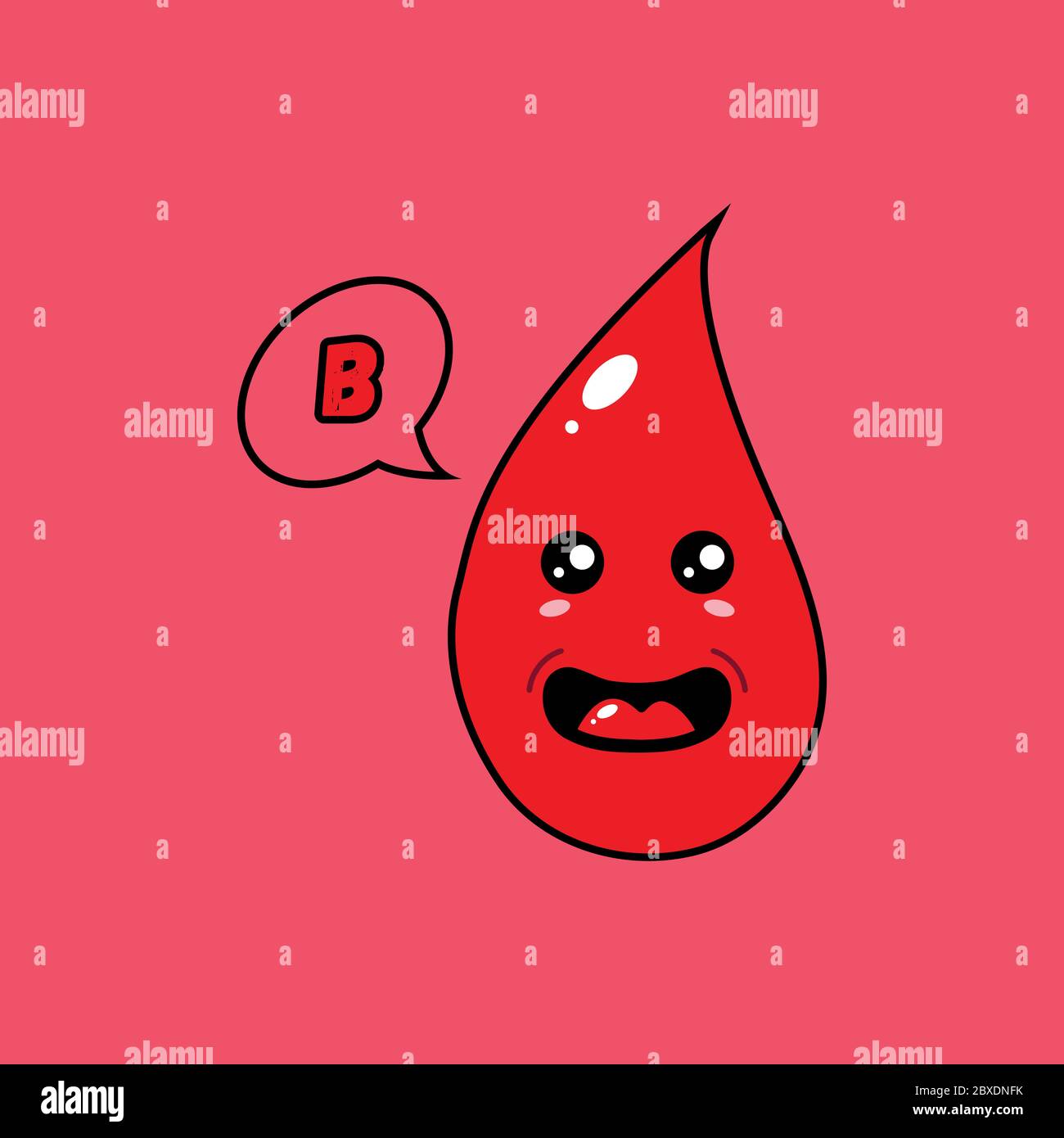 This illustration depicts a blood mascot. This illustration is intended ...