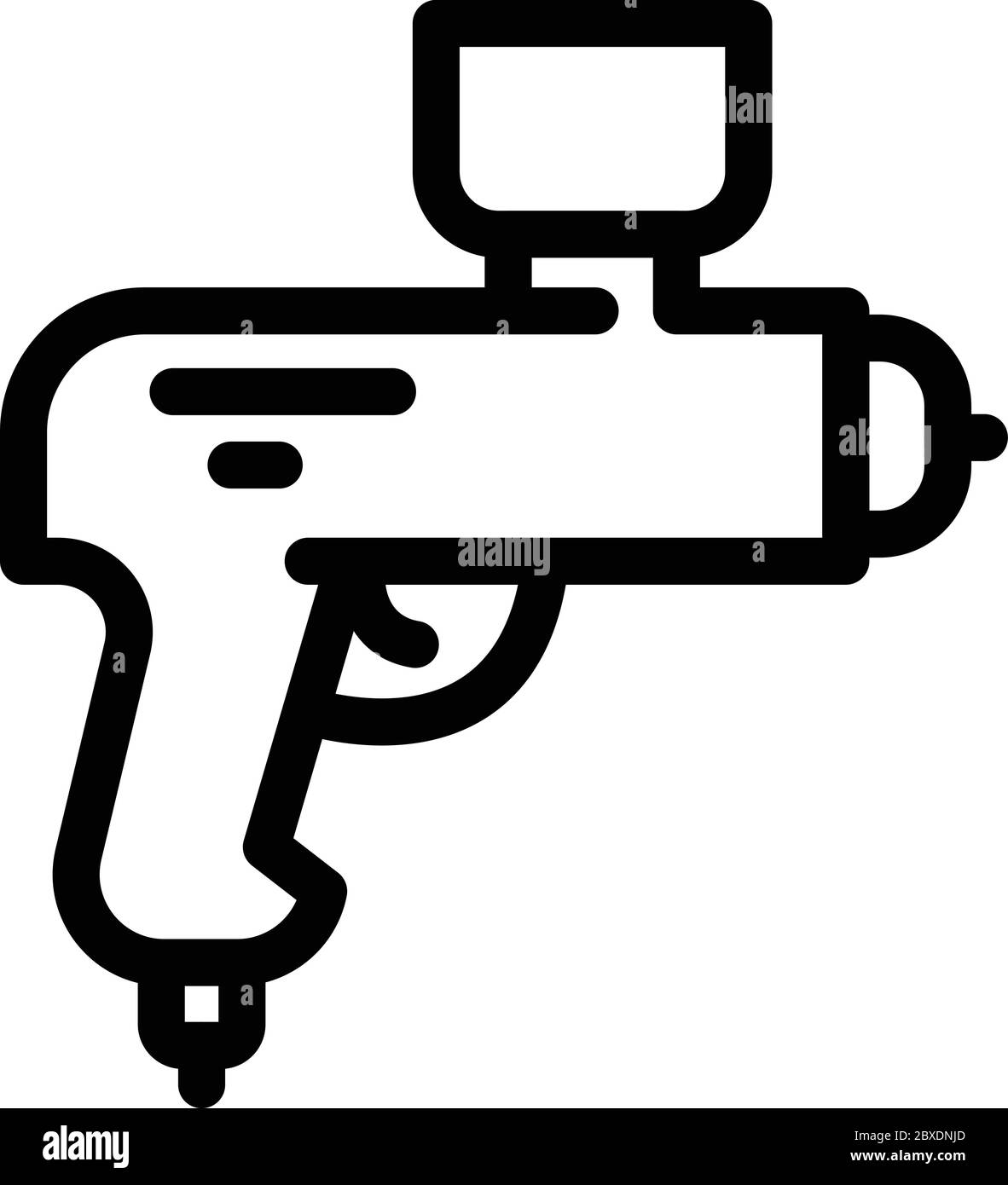 Compressed air nailer Stock Vector Images - Alamy