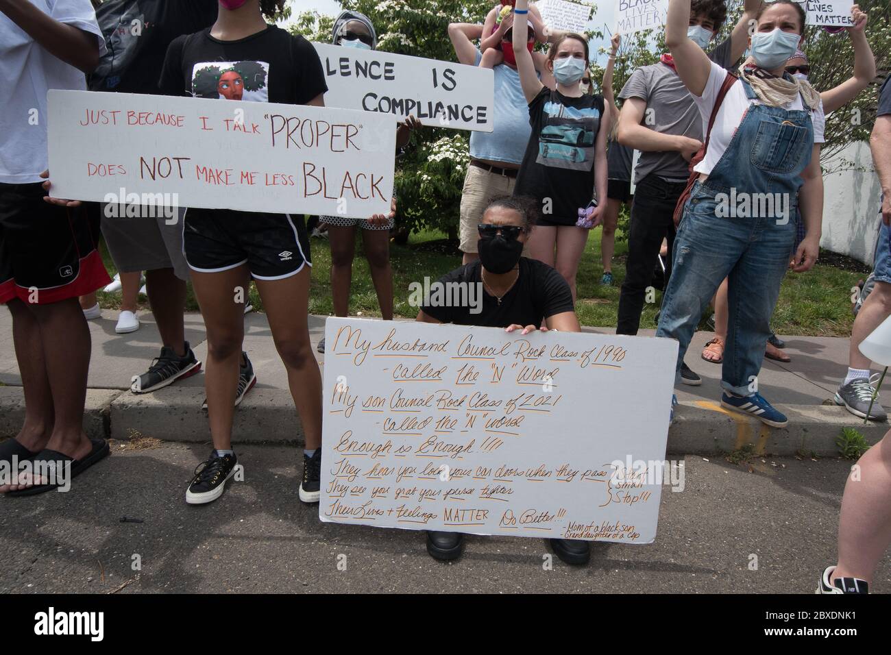 06 June 2020 - Newtown, Pennsylvania, USA - BLM, Black Lives Matter ...