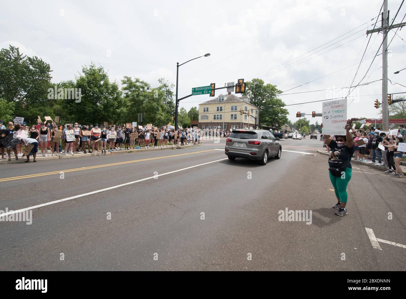 06 June 2020 - Newtown, Pennsylvania, USA - BLM, Black Lives Matter ...