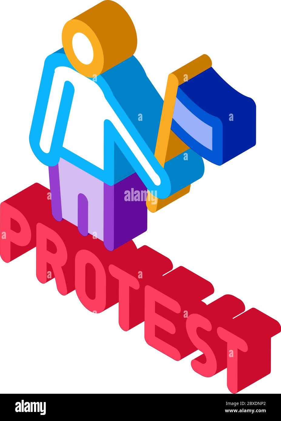 person dissident isometric icon vector illustration Stock Vector Image ...