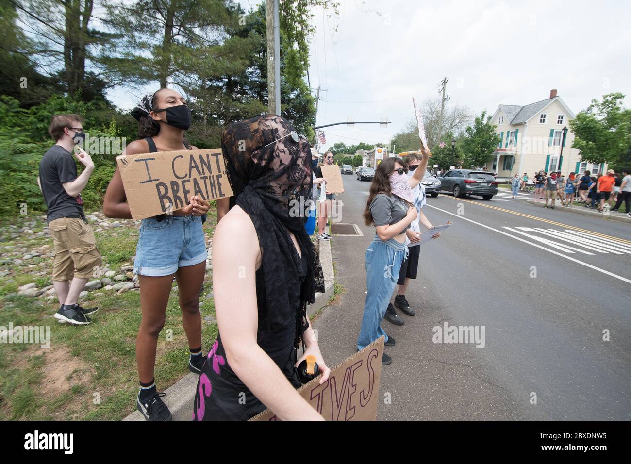 06 June 2020 - Newtown, Pennsylvania, USA - BLM, Black Lives Matter ...